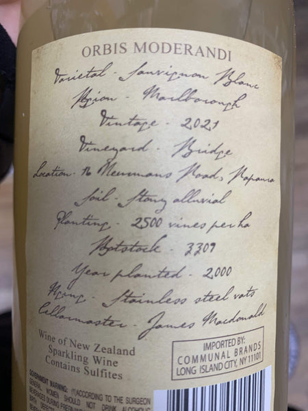 Orbis Moderandi Petillant Naturel 2021 750ml – LP Wines & Liquors